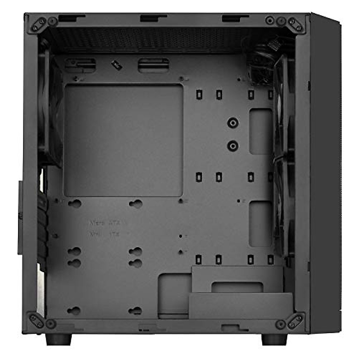 SilverStone Technology SST-PS15B-RGB Micro-ATX Computer Case with Tempered Glass and 2 X RGB Front Intake Fans PS15B-RGB