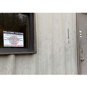 "Child Care Symptoms" Sign- 10x8" Adhesive Durable Vinyl Decal, Sign by Graphical Warehouse- Safety and Security Signage, Visual Communication Tool- Red/White/Black