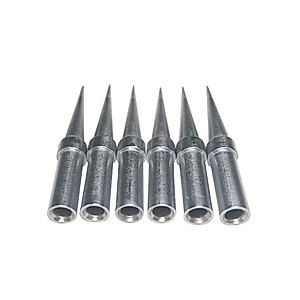 6pcs Replacement Tips Weller ET Soldering Iron Tips for WES51/50,WESD51,WE1010NA,PES51 / 50,LR21 ET Tip Series (6PCS-02)
