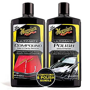 Meguiar's Ultimate Compound Bundle with Meguiar's Ultimate Polish - 20 Oz Bottle