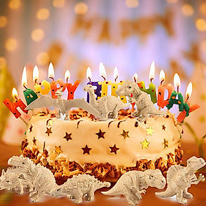 Golden Mini Dinosaur Model Figures Set 8 PCS Dino Action Figure Toys for Kids