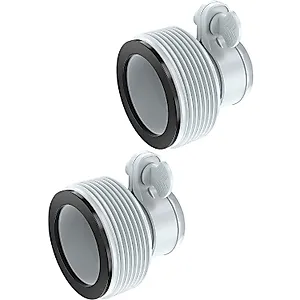 SUMMERBUDDY Above Ground Pool Parts, Replacement Pool Pump Part with Plunger Valve, 1.5" Outlet Strainer & Inlet Nozzle, Pool Hose Adapter for Sand Pump (Style 2)