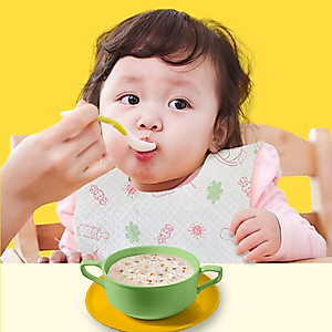 TOELTON Baby Bibs – Pack of 50 Disposable Bibs for 6 Months and Up – 3-Layer Protection Toddler Bibs for Boys and Girls – Fun and Whimsical Designs – Comfortable and Lightweight, White, TA210308DB