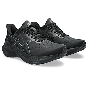 ASICS Women's GT-2000 12 Running Shoes, 9, Black/Black