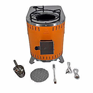 Drifters Portable Thermo-Electric Camp Stove for Wood, Pellet, Charcoal Cooking with Built-In Electricity Generator, 6000 mAH Battery and USB Plugs