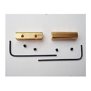 5Afashion Thumb bar,folding hunting knives thumb stud,pack of 2 sets - 1" (brass)