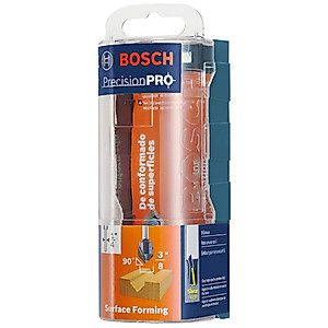 BOSCH 84300MC 3/8 In. x 7/16 In. Carbide-Tipped V-Groove Router Bit