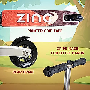 FLYTE Scooter Suitcase Folding Kids Luggage – Frazer the Fox, 18 Inch Hardshell, Ride On with Wheels, 2-in-1, 25 Litre Capacity