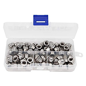 binifiMux 60pcs 1/4-20 Inch Acorn Cap Nuts, 18-8/304 Stainless Steel