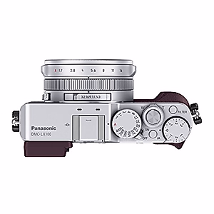 Panasonic Lumix DMC-LX100 Digital Camera, 12.8MP, 3.0-Inch Display, 24-75mm Leica DC Vario-Summilux f/1.7-2.8 Lens, 4K Ultra HD Video, HDMI/USB, Wi-Fi, NFC (Silver)