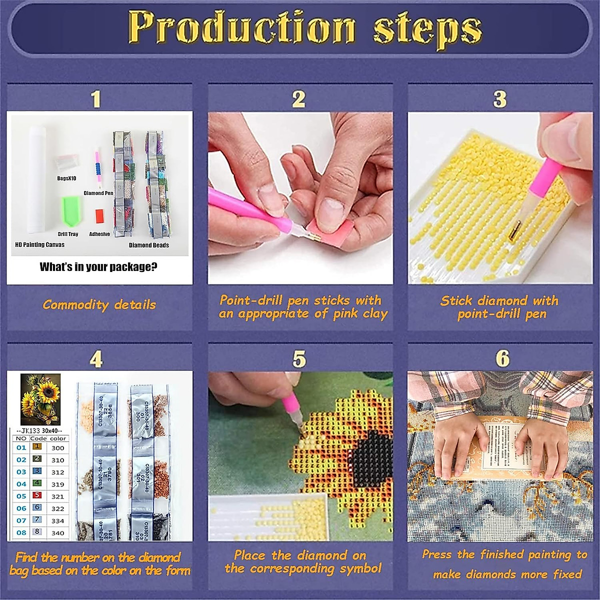 5D Diamond Painting Kits for Adults Beginners,Cross Flower Diamond Art Kit,DIY Full Round Drill Diamond Dot Gem Art Kits for Adults,Home Wall Decor 11.8x11.8 Inch