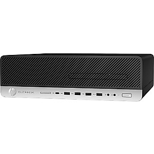 HP EliteDesk 800 G3 SFF Desktop Intel i7-7700 UP to 4.20GHz 16B DDR4 128GB SSD + 2TB HDD Built in WiFi BT Dual Monitor Wireless Keyboard & Mouse Support Win10 Pro (Renewed)