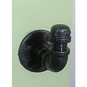 Industrial Pipe Wall Hook and/or Curtain tie Back