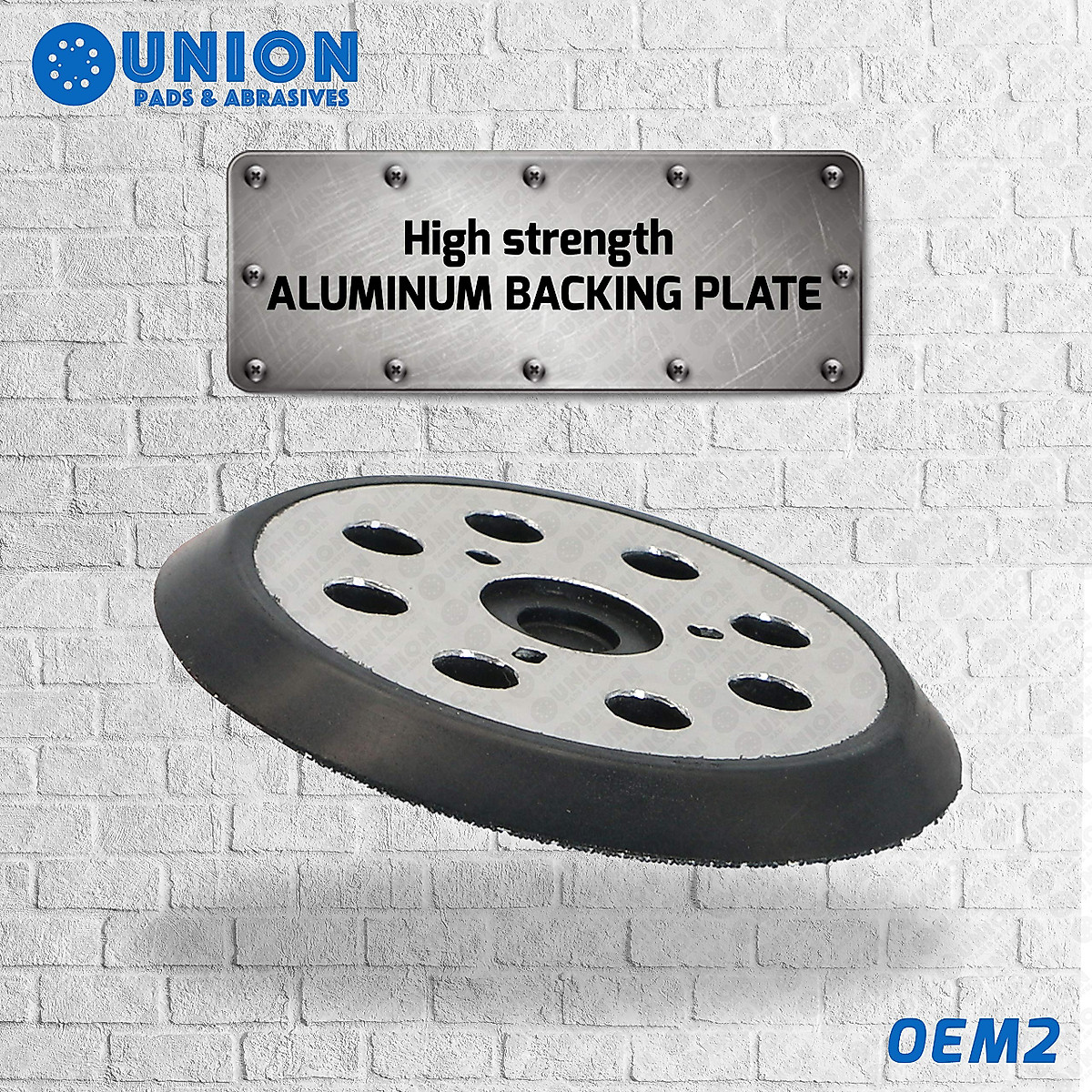Union Pads and Abrasives OEM2 Replacement Sander Hook and Loop Orbital Sander Pad for 743081-8, 743051-7 Hitachi 324-209 Fits BO5010, BO5030/K, BO5031K, BO5041K, SV13YA, SV13YB, XOB01Z Sander