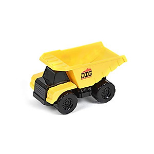 Micro Mini Construction Vehicles – Set of 5 Toy Cars and Trucks for Kids | Sensory Bin for Boys | Excavator Bulldozer Dump Truck Cement Mixer | Free Wheeling with Moving Parts – Maxx Action