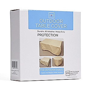 Outdoor Greatroom Company 52" x 33" Protective Fire Pit Cover in Tan