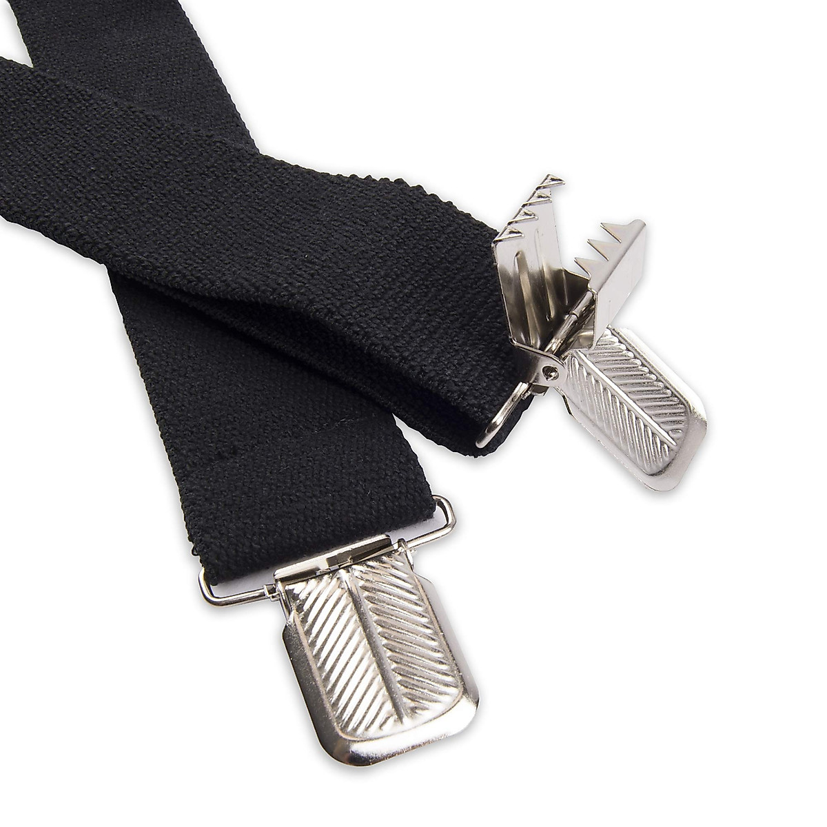 Dickies mens 1-1/4 Solid Straight Clip apparel suspenders, Black, One Size US