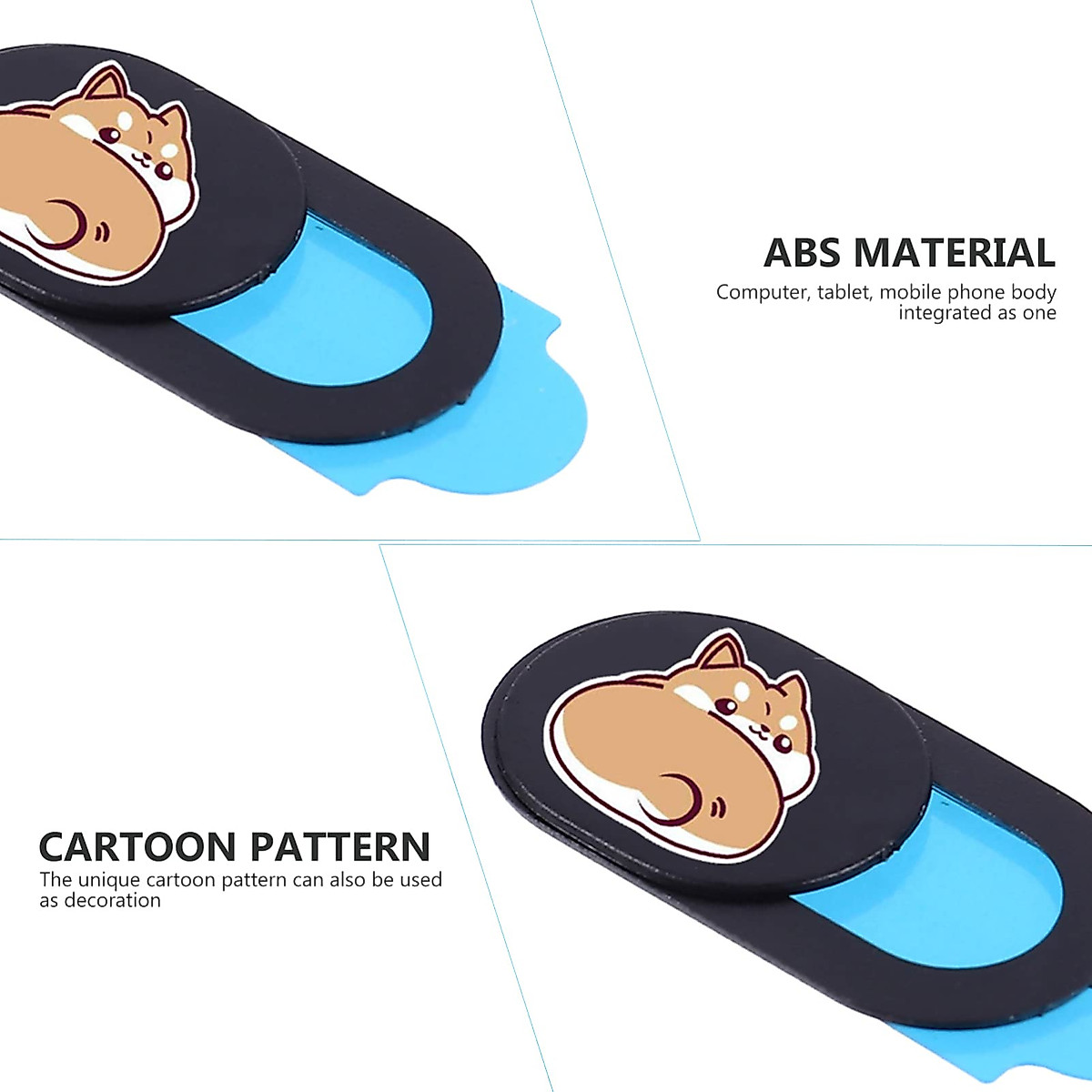 Mobestech 18 Pcs Cover Webcam Cover Slide Privacy Cover Webcam Lens Cover Laptop