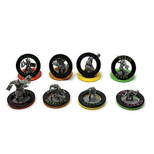 Citadel Black Health & Condition Rings - 80 Pack - Double Sided Black Plastic Rings, 30 Conditions & 4 Health Markers, Made for Dungeons and Dragons 5th Edition & Other Tabletop Role-Playing Games