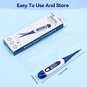 FDK Thermometers for Adults & Kids - Medical Grade, Accurate Oral/Armpit, Ideal for Travel, Easy-to-Read Digital Display, Default, BT-A21CN