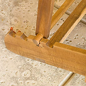 Christopher Knight Home Hayle Reclining Wood Adirondack Chair with Footrest, Natural Stained