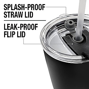 LOGOVISION Justice League Movie Aquaman Logo Stainless Steel Tumbler with Straw and Flip Lid 20 oz, Vacuum Insulated & Double Wall with Leakproof Dual Lid | Great for Iced Coffee and Hot Beverage