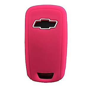 KAWIHEN Silicone Key Fob Cover Compatible with Chevrolet Chevy Camaro Cruze Equinox Impala Malibu Sonic OHT01060512 KR55WK50073