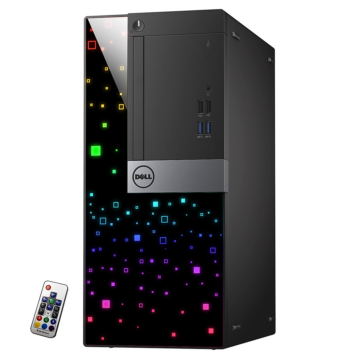 Dell Custom Built Tower Computer Desktop Intel Core i7-6700 Processor 3.40 GHz 16GB RAM 512GB SSD GeForce GT 1030 2GB Windows 10 Pro Wi-Fi Gaming PC Keyboard & Mouse HDMI (Renewed)