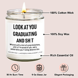 Younift Funny Grad Candle, Graduation Gifts for Women, College Graduation Gifts, High School, Masters Degree Graduation Gifts, Phd, Nurse Graduation Gifts, 2024 Graduation Gifts for Him, Her