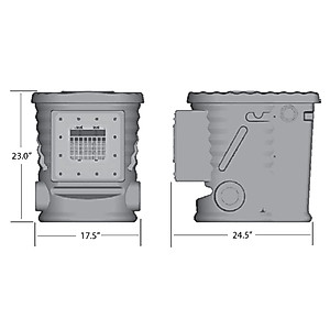 Little Giant SK5 5000 Gallon Per Hour Pond Skimmer, Black, 14940171