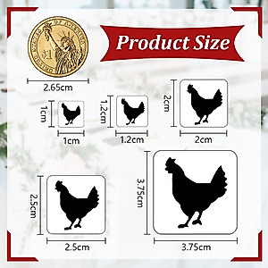OLYCRAFT 2400Pcs 4 Styles Gold Meal Stickers 0.4 inch Cow/Fish/Chicken/Carrot Meal Choice Stickers Place Card Stickers Wedding Banquet Meal Indicator Stickers for Kitchen Sticker