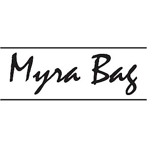 Myra Bag Tribe Strip Upcycled Canvas & Cowhide Leather Bag S-1210