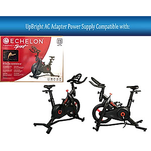 UpBright 9V AC/DC Adapter Compatible with Echelon Connect Sport ECH-SPORT Indoor Cycling Exercise Fitness Bike Pedal Trainer ECHSPORT XH0900-0500WA DC9V 0.5A 9VDC Power Supply Cord Battery Charger PSU