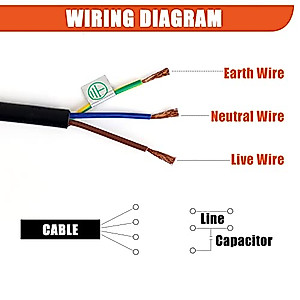 TOAUTO Concrete Vibrator Vibration Motor 30W Single Phase AC 110V 3600rpm Aluminum Alloy Case Vibrating Motor for Shaker Table