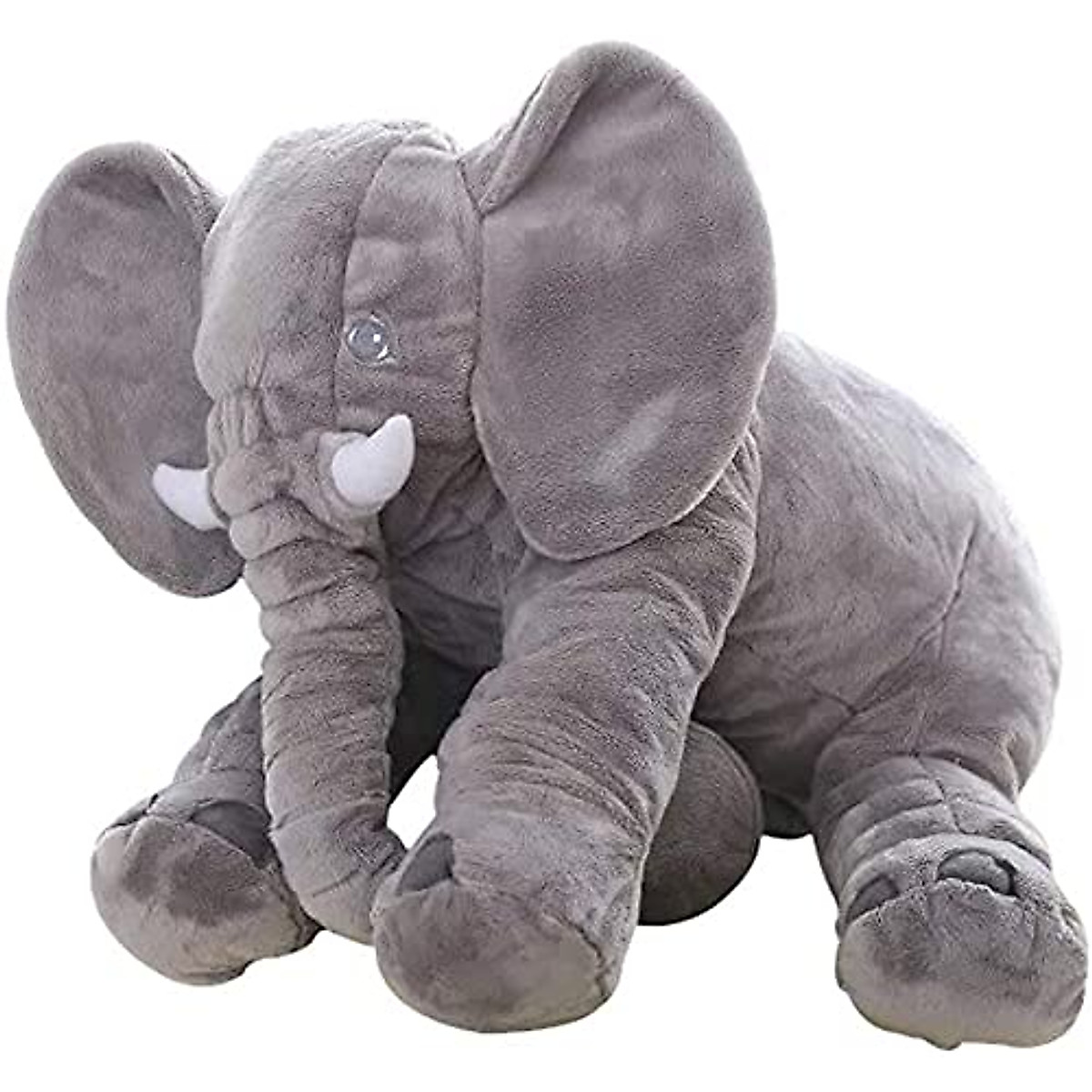 BOOJALOO Giant Stuffed Animals Doll Elephant Stuffed Animal, 24" Stuffed Elephant Plush Toy Gifts for Girls Boys Gray