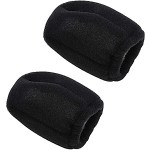 2 Pieces Hair Dryer Sock Diffuser Cover Prevents Heat Damage and Controls Frizz fit for Hairstyling Accessories Black A