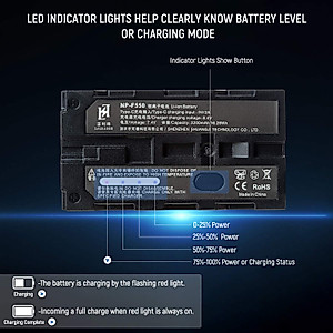 VILTROX L116T Key Light Kit with 2 pcs 2200mAh NPF550 Batttery