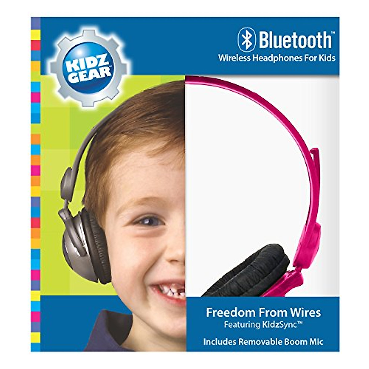 Kidz Gear Bluetooth® Stereo Headphones for Kids - PNK