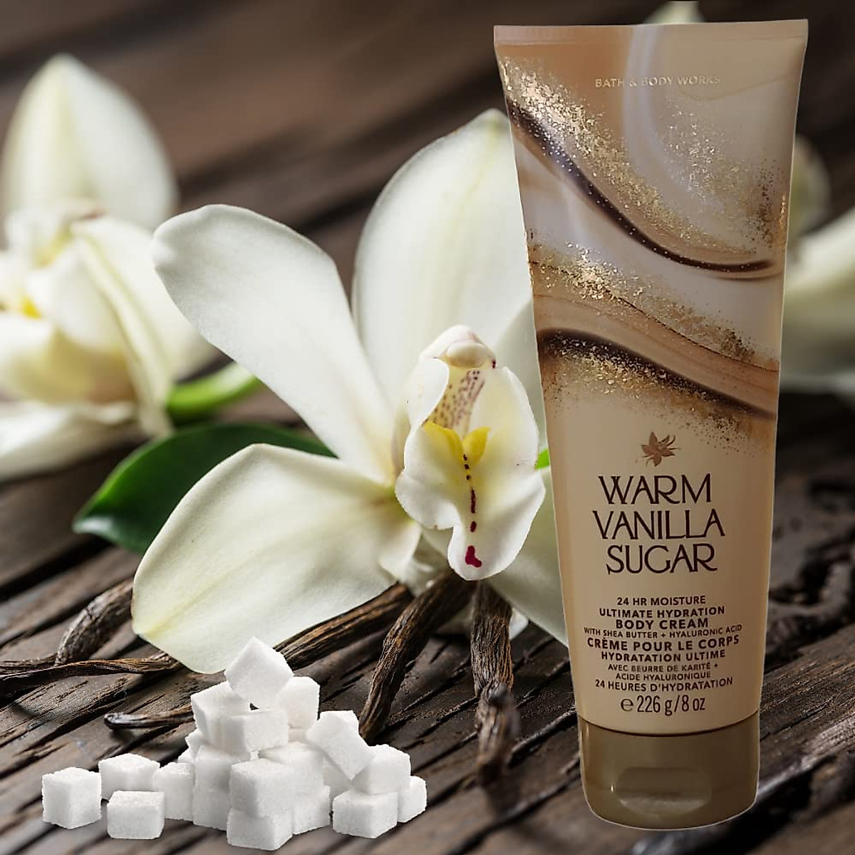 Bath & Body Works Warm Vanilla Sugar Ultra Shea Body Cream 8 Oz (I0095235)