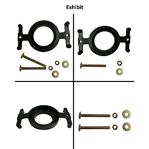 04-3817 Toilet Tank to Bowl Bolt Set Fit for Eljer Toilet and Most Flush Valve Opening Toilet Tanks with Gasket Solid Brass Kits
