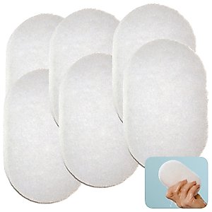 HartFelt Bath Sponges for Shower | Oval Body Wash Scrubber for Exfoliating Skin | Clean and Refresh Body, Back & Arms | Chemical-Free Body Sponge | Made in USA - Pack of 6