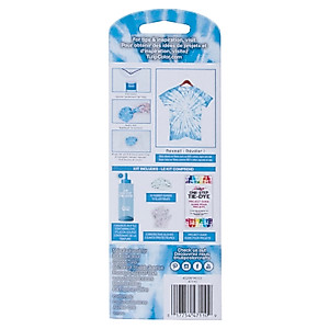 Tulip One-Step Tie-Dye Kit, Vibrant Colors for Fabric 4 fl oz, Sky