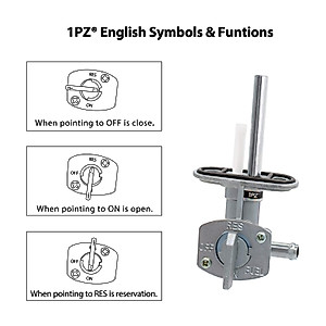 1PZ SL1-P01 Fuel Gas Tank Petcock Valve Replacement for Yamaha YFS200 YFM250 YFM350 YFM400 YFM600 YFZ350 YFZ450 Suzuki DRZ400 FZR600 LT80 LTZ250 LTZ400 Raptor 660 Wolverine Banshee 350 Grizzly Blaster