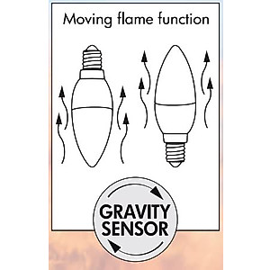 LED VIVID FLAME-6 Pack 1800K LED flame effect light bulb with FCC Certification,E12 flicker flame candelabra bulb,for Hotel/Garden/Coffee/Festival Decoration.