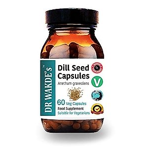 DR WAKDE'S Dill Seed Capsules (Anethum graveolans, 60 Veg Caps, Plant-Based Supplement, Ayurvedic Herb, All Natural, Vegan)