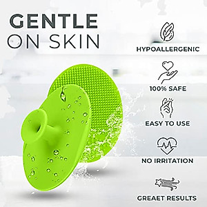 4 Pack Silicone Face Scrubbers, Face Brush, Face Cleansing Brush, Face Scrub Brush, Face Cleanser, Facial Scrubber Exfoliating Face Scrubber for Women Face Wash Brush Face Exfoliator Tool Facial Brush