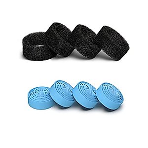 PETLIBRO 4 Packs Replacement Filters for Ceramic Cat Water Fountain, Quadruple Filtration Dishwasher Safe Quiet Pet Water Fountain, 50oz /1.5L, PLFF004