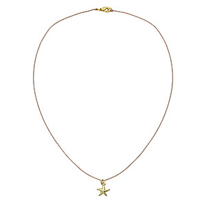 Lucky Feather Ocean Life Necklaces – Sterling Silver, 14k Gold Dipped VSCO Necklace - Thoughtful Gift for Women and Teenagers