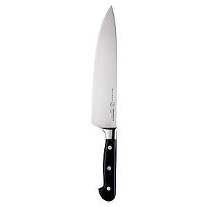 Messermeister Meridian Elite 9” Stealth Chef’s Knife - Fine German Steel Alloy Blade - Rust Resistant & Easy to Maintain