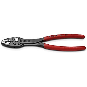 Knipex TwinGrip Atramentized Front Multi-Grip Pliers 200 mm 82 01 200 Black Plastic Coated Anti-Slip